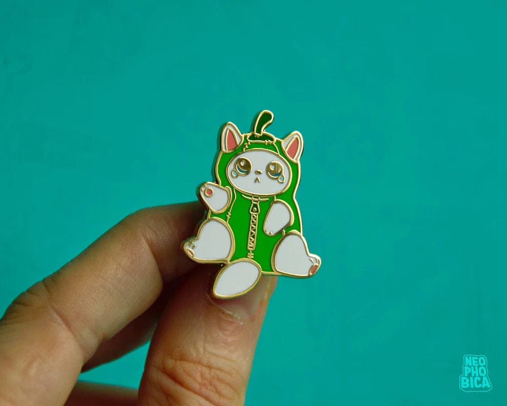 Green Bell Pepper Cat | Freche Enamel-Pin Kollektion – Dreizack